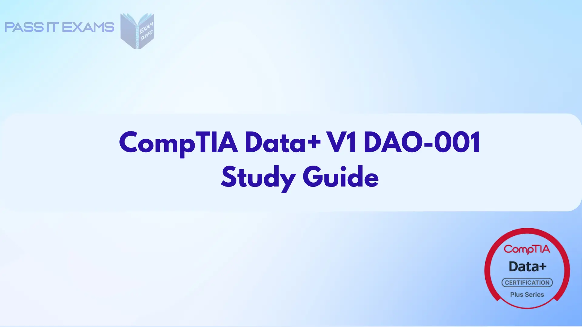 CompTIA Data+ Study Guide 2026 | DA0-001 Exam Prep