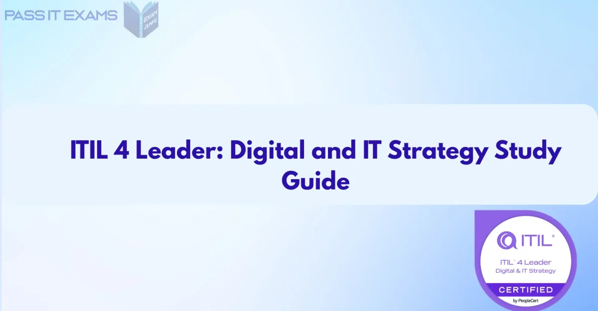 ITIL 4 Leader Digital And IT Strategy Exam |Study Guide 2026